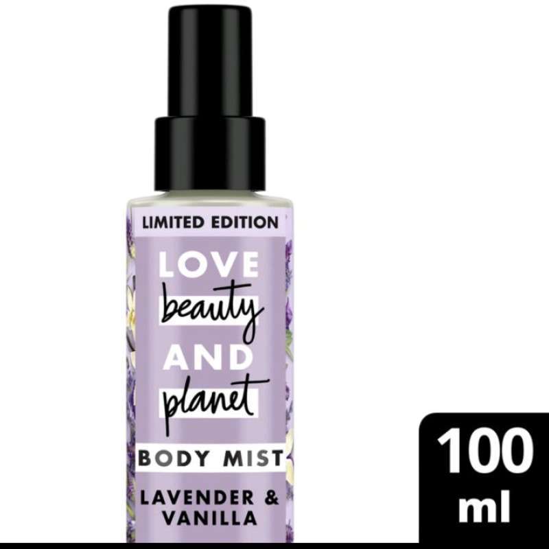 Jual Love Beauty and planet Body mist lavender and vanilla kemasan 100 ...