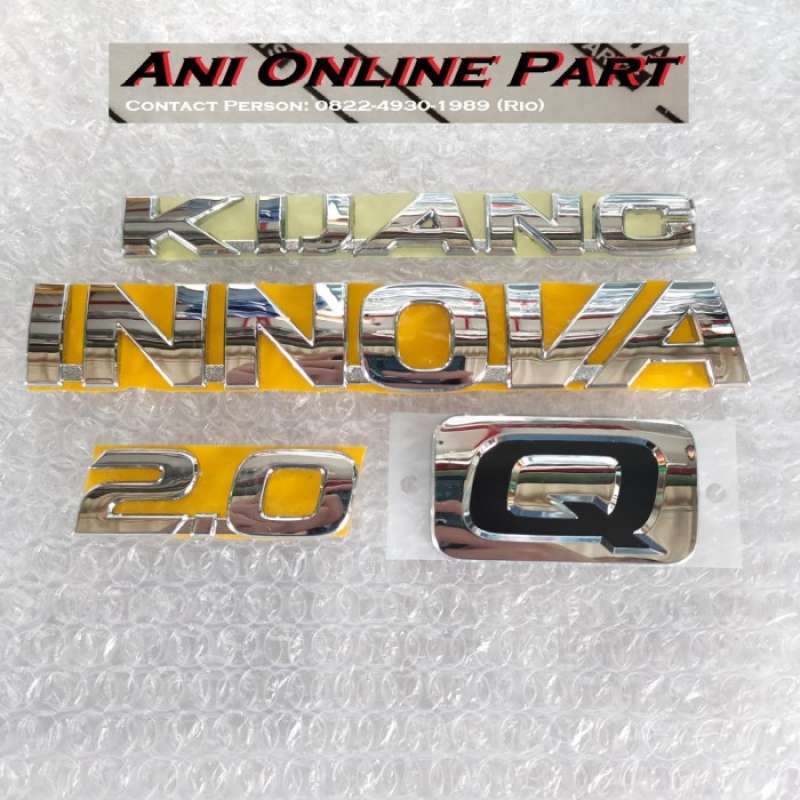 Jual Logo Tulisan Emblem Innova Reborn Type Q Komplit ORIGINAL di ...