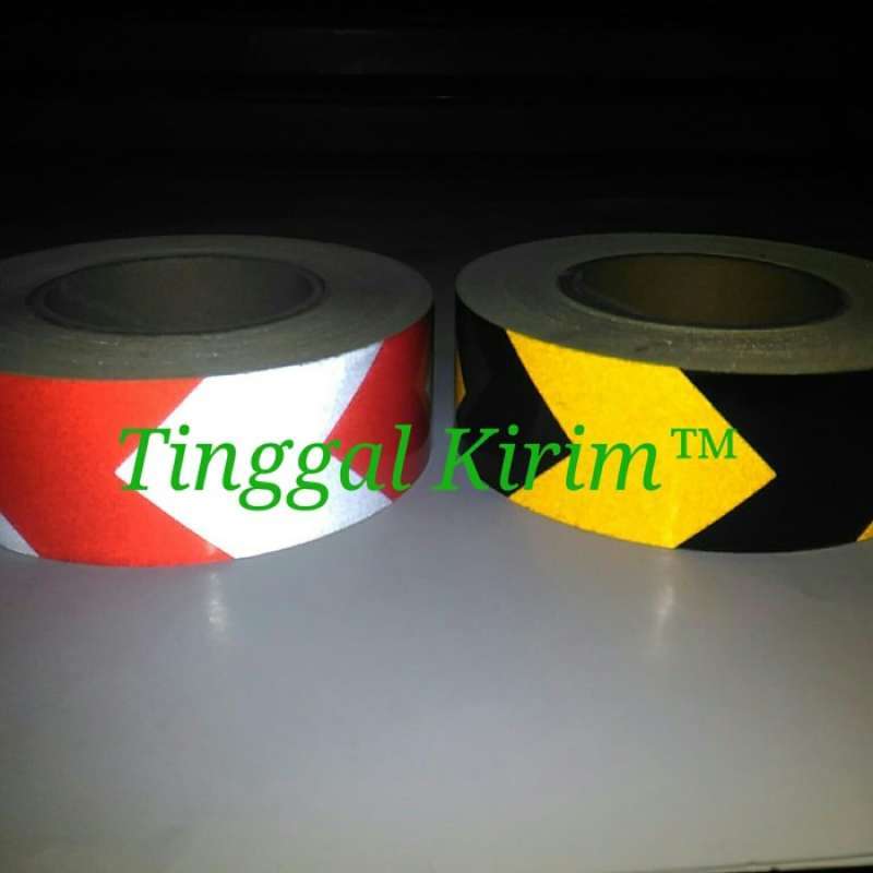 Jual Sticker reflective scotchlite arrow/ Stiker reflektif tanda panah ...