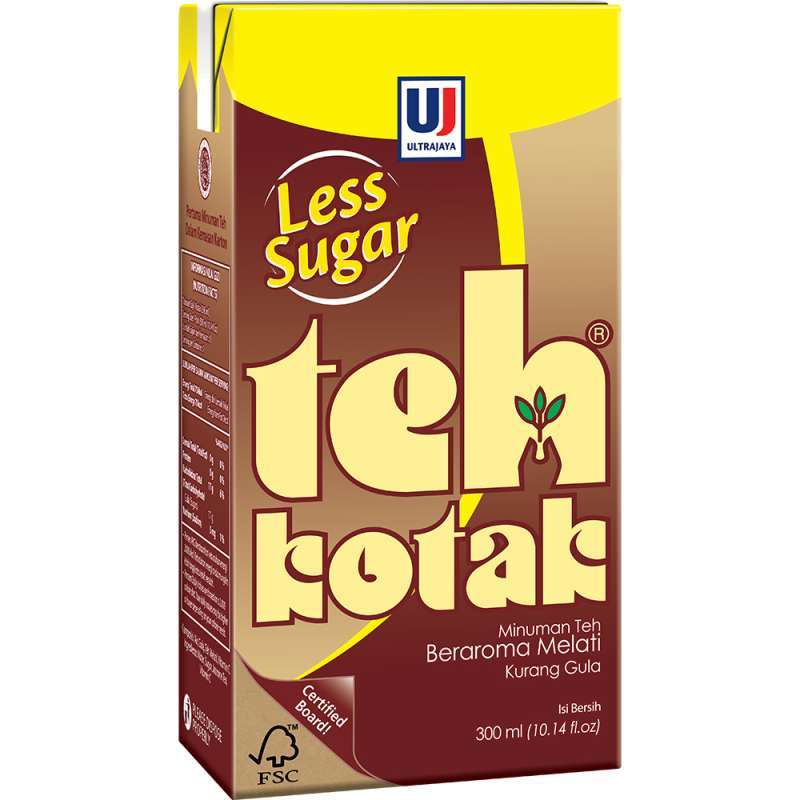 Jual Paket Teh Kotak Less Sugar 3x300ml FREE PUBG Skin B di Seller ...