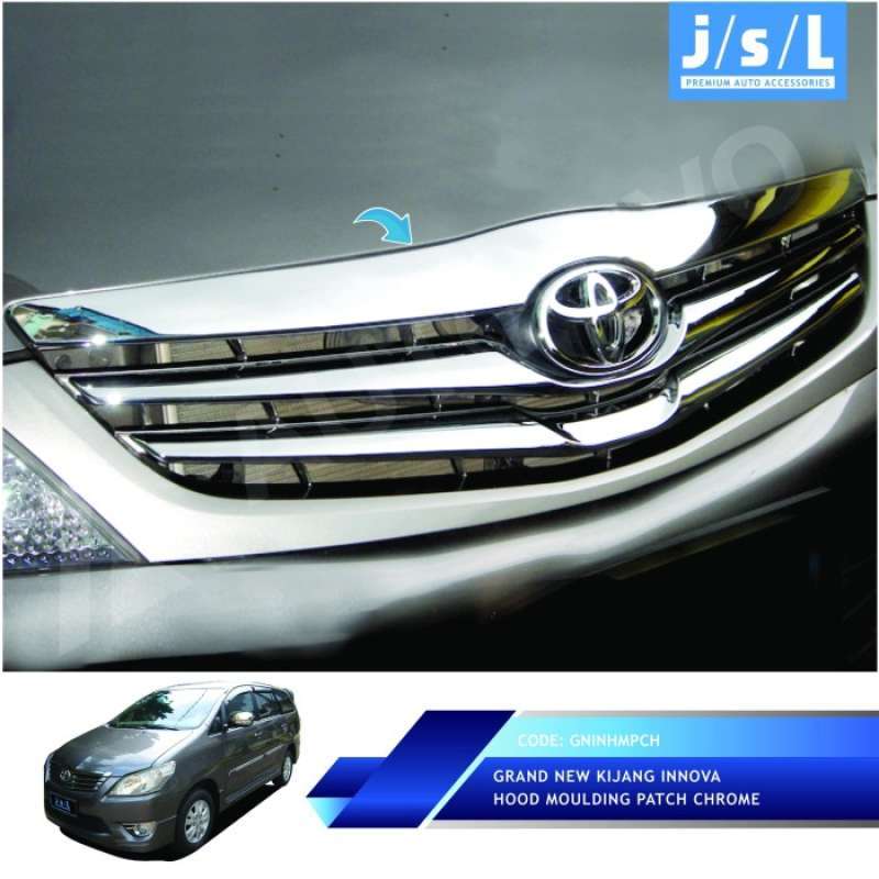 Promo Kijang Innova Hood Molding Patch Chrome / List Kap Mesin JSL ...