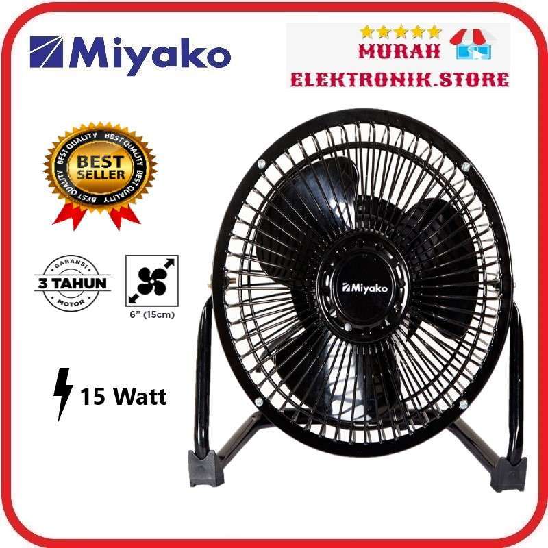 Promo Miyako Kad-06 Desk Fan Kipas Angin [15 W/ 6 Inch] Diskon 10% Di ...