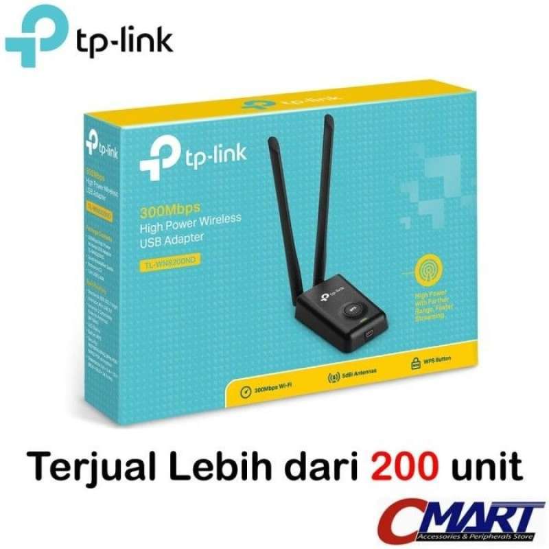 Jual TP-LINK TL-WN8200ND : 300Mbps High Power Wireless USB Adapter di ...