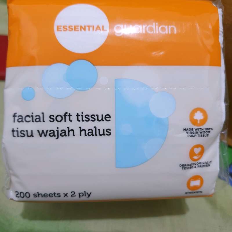 Promo Guardian Essential Facial Tissue 200S Diskon 46% di Seller ...