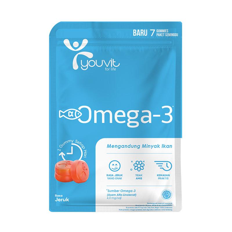 Jual Youvit Omega-3 Dewasa Gummy Multivitamin [7 Gummy/ 1 Sachet] di ...