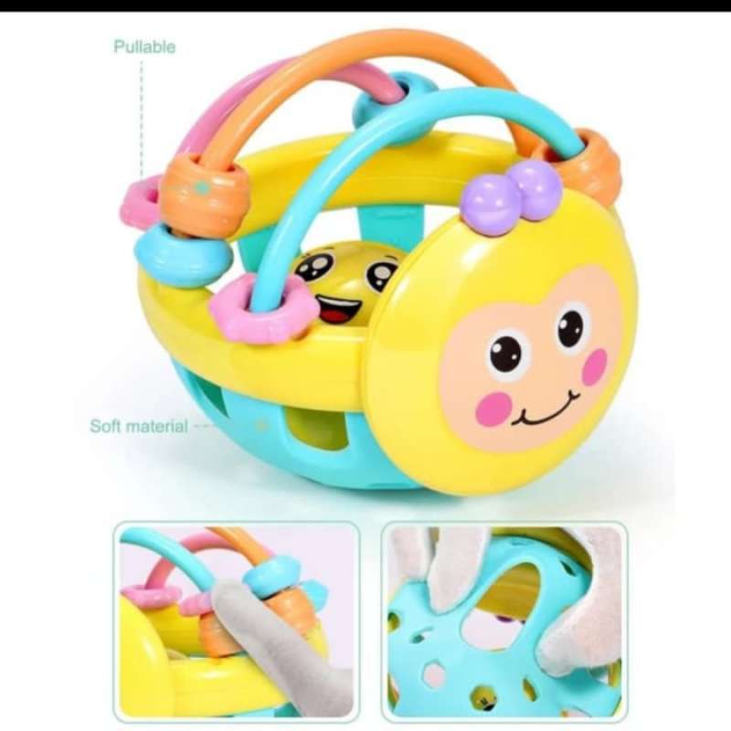 Jual Mainan Anak Gigitan Genggam Rattle Bug/theeter Baby Di Seller ...