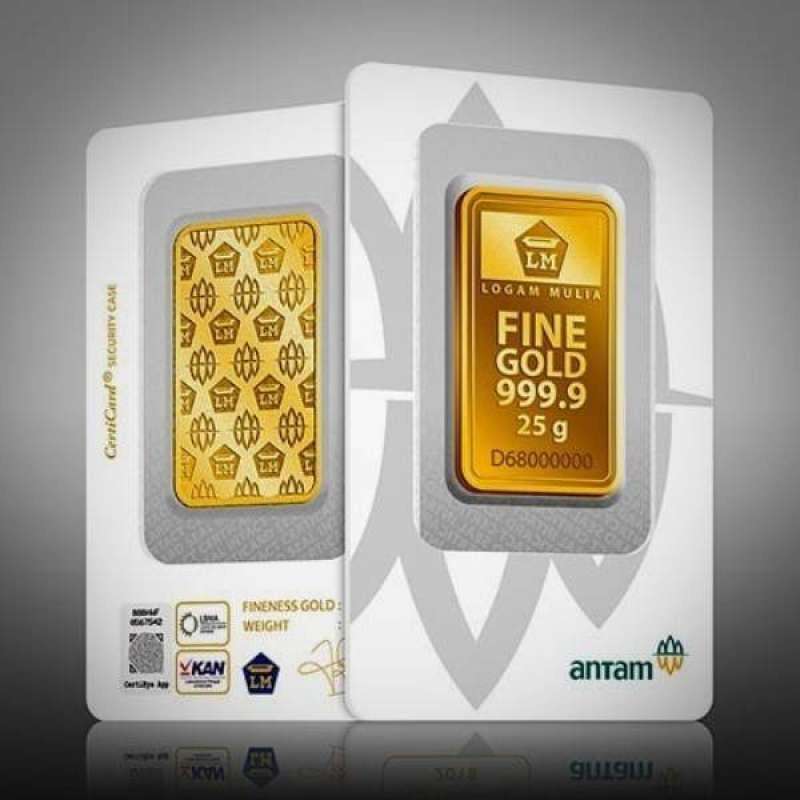 Jual Antam Logam Mulia Certicard [25 gram] di Seller CIKINI BARU ...