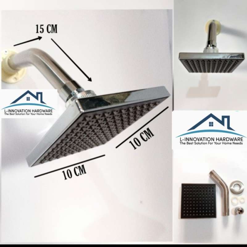 Promo Wall Shower Tanam Tembok Dinding Kamar mandi Kotak 4 inch inci Diskon 23% di Seller ...