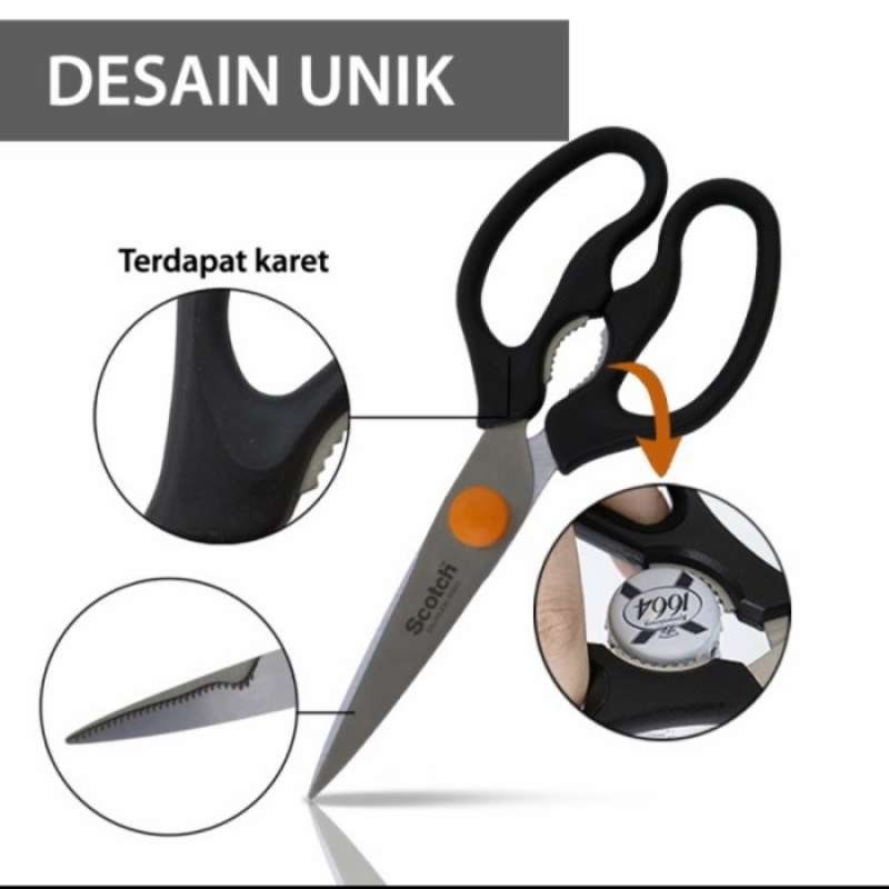 Jual 3M Scotch Gunting Dapur Anti Karat Steniless Premium Kitchen ...