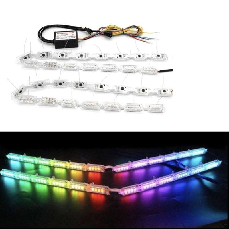 Promo Drl Crystal RGB Running Light Running Sein Welcome Light R232 ...