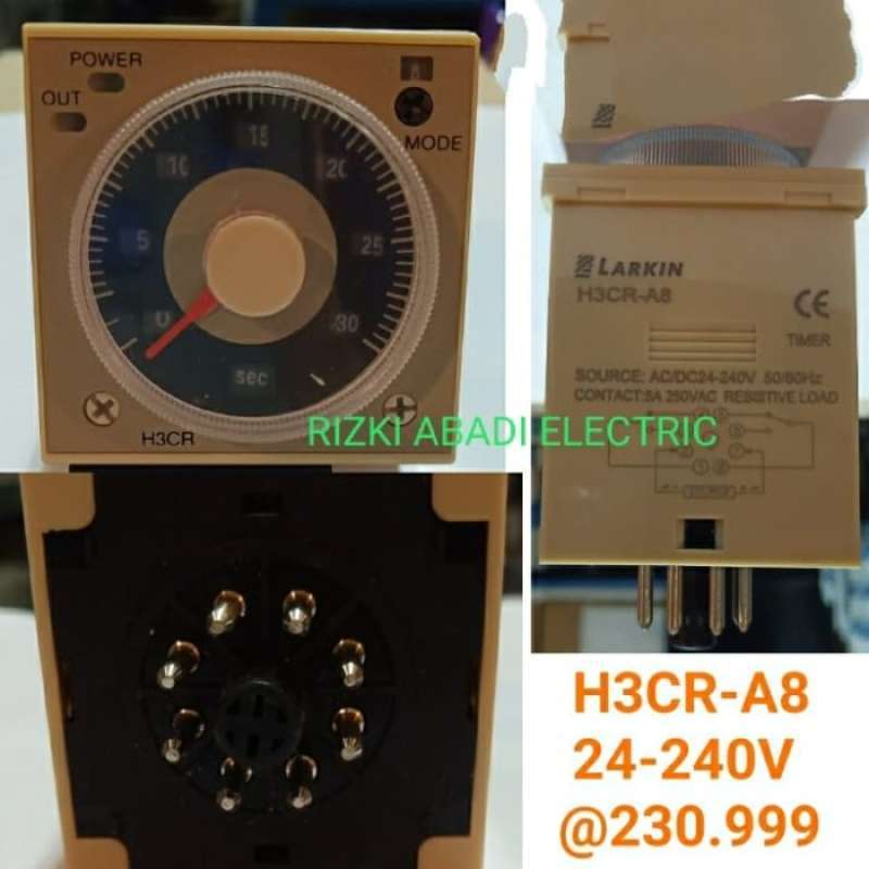 Promo Timer model H3CR A8 24-240 V AC dc Diskon 23% di Seller Sahabat ...