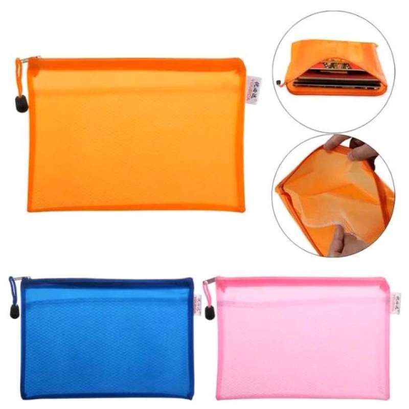 Jual Star File Folder Penyimpanan Dokumen Resleting / Map Warna B4, A3 ...