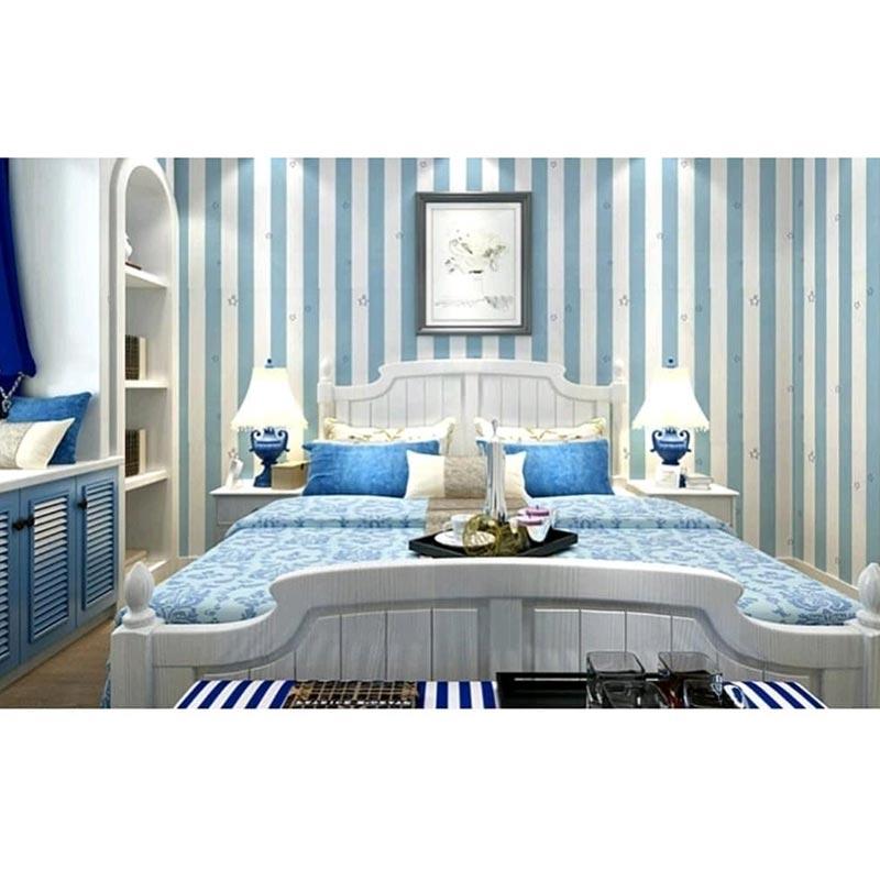 Wallpaper Dinding Garis Biru - todosconociendo