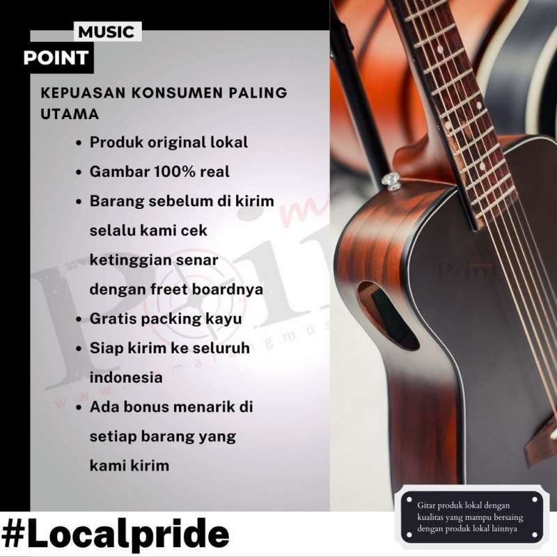 Promo Gitar Junior mini 3/4 akustik dan akustik elektrik Original Point ...