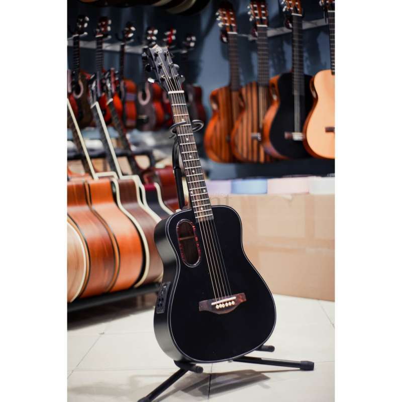 Promo Gitar Junior mini 3/4 akustik dan akustik elektrik Original Point MPS-101 - LV HOLE PAKET ...