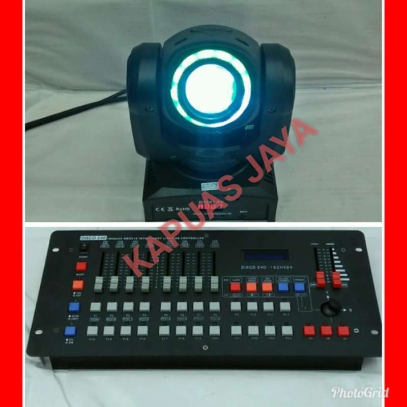 Promo Paket Lighting 2 Unit Moving Head Beam Mini Gobo Redsun Dan Mixer ...