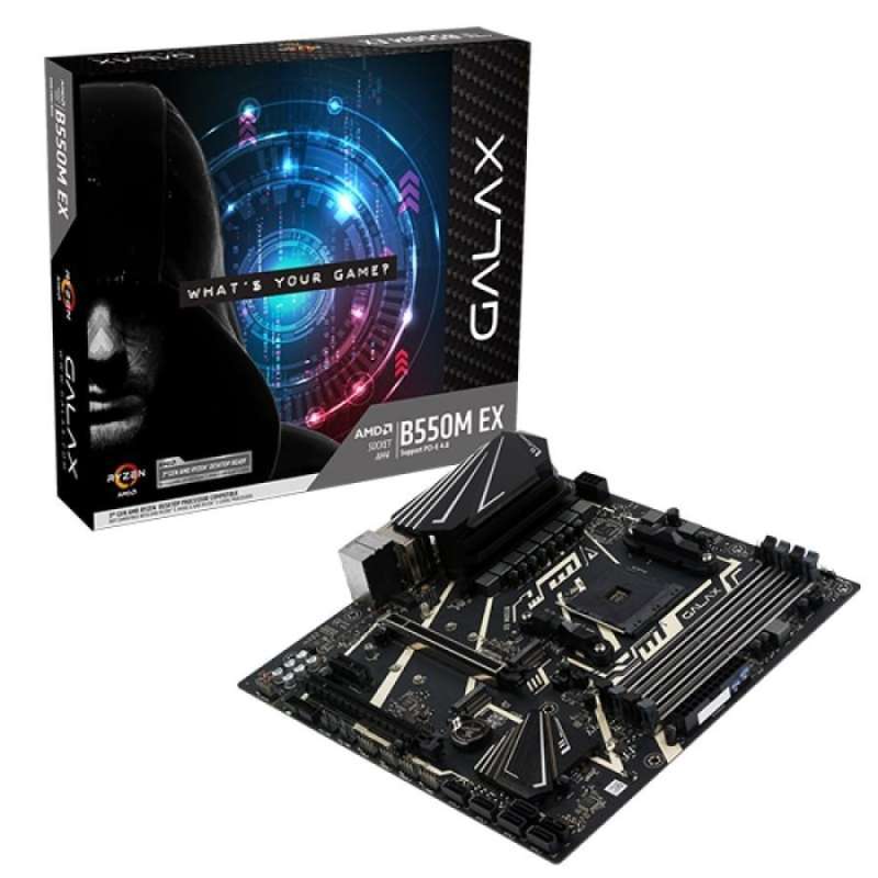 Jual GALAX B550M EX (AM4, AMD Promontory B550 DDR4 M.2 PCIe 4.0 USB3 ...