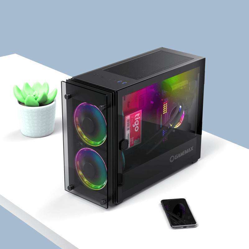 Jual Gamemax Stratos Itx Tempered Glass Gaming Mini Itx Case Psu 450w Di Seller Tf Com Kota