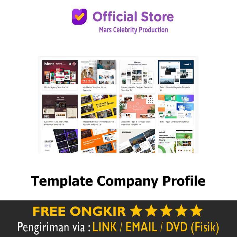 Jual Paket 500+ Template Website Company Profile Perusahaan – Elementor Kits Complete WordPress ...