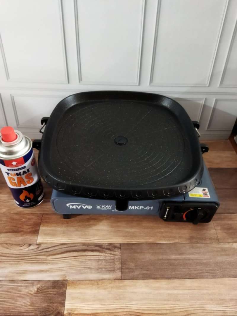 Jual Paket Kompor Portable + Grillpan BBQ Yakiniku Square + Gas di ...