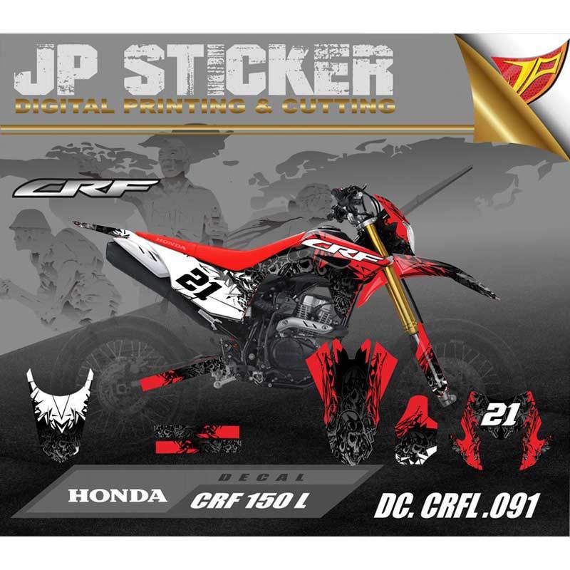 Jual Sticker decal CRF 150L desain 091 di Seller Mafia Decal Official ...