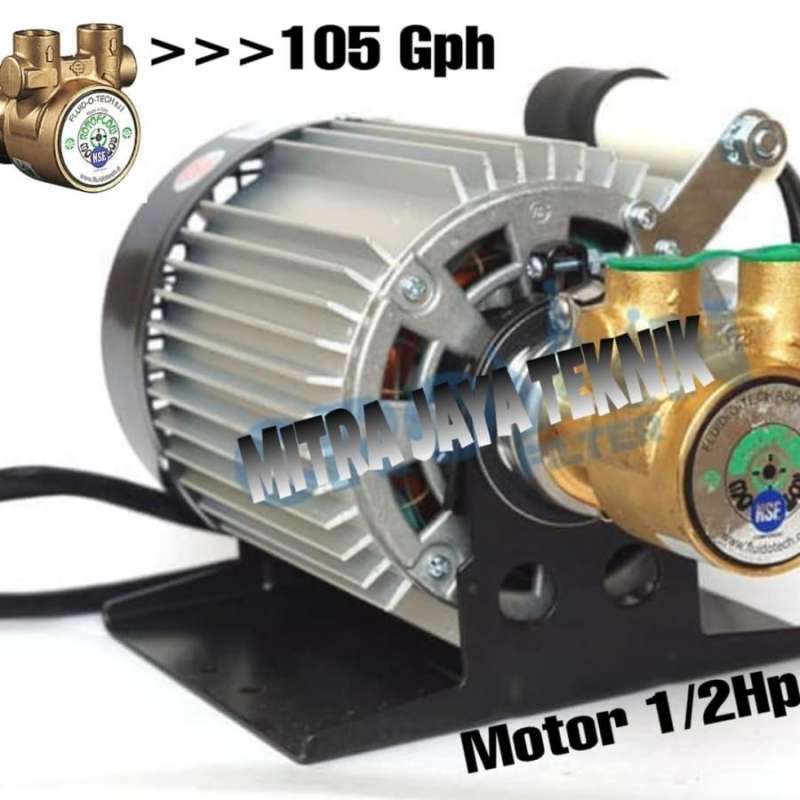 Jual POMPA ROTOFLOW 105 GPH dan MOTOR 1/2 HP POMPA BOOSTER RO 1000GPD ...