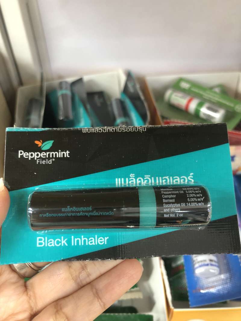 Jual Peppermint Field Black Inhaler 2 in 1 | Aromatics - Original Thailand di Seller ...