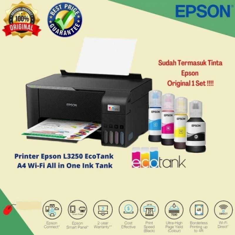 Jual Printer Epson L3250 Ecotank A4 Wi-Fi All In One Ink Tank di Seller Syahzada Store ...