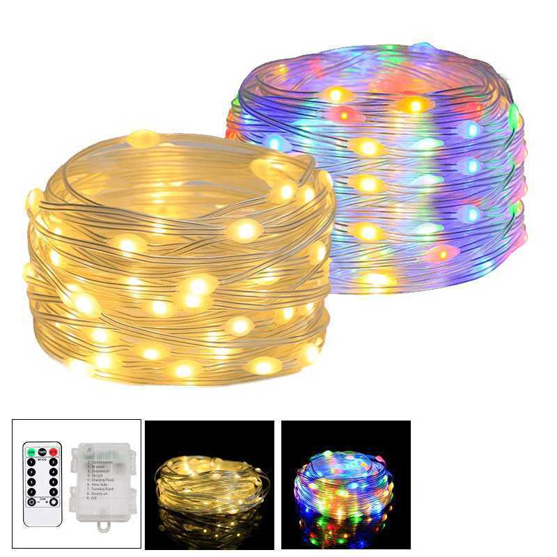 Promo GLO - ANBLUB Lampu String Hias Dekorasi 100 LED 10 Meter + Remote ...