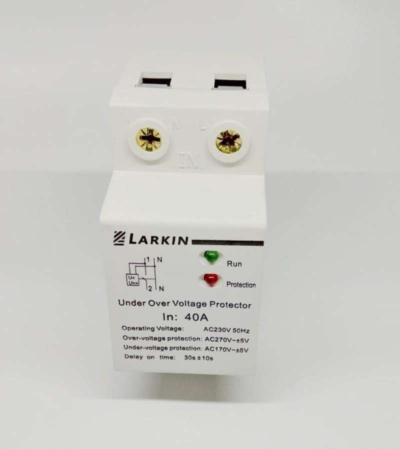 Jual Under Over Voltage Relay 40A 230V LVR1-40 Larkin di Seller LISTRIK ...