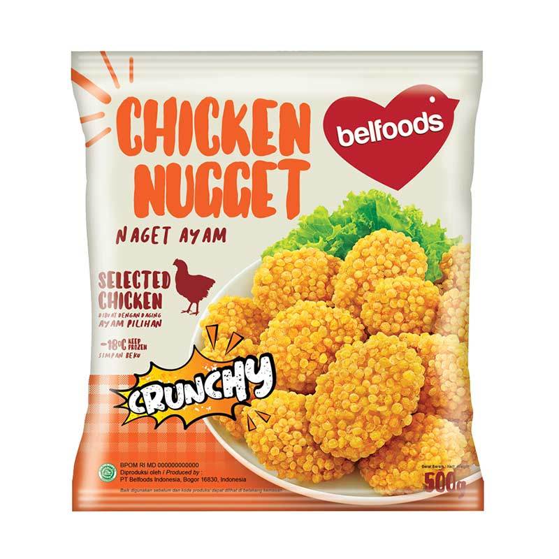 Promo Belfoods Chicken Nugget Crunchy [500 G] Diskon 12% Di Seller ...