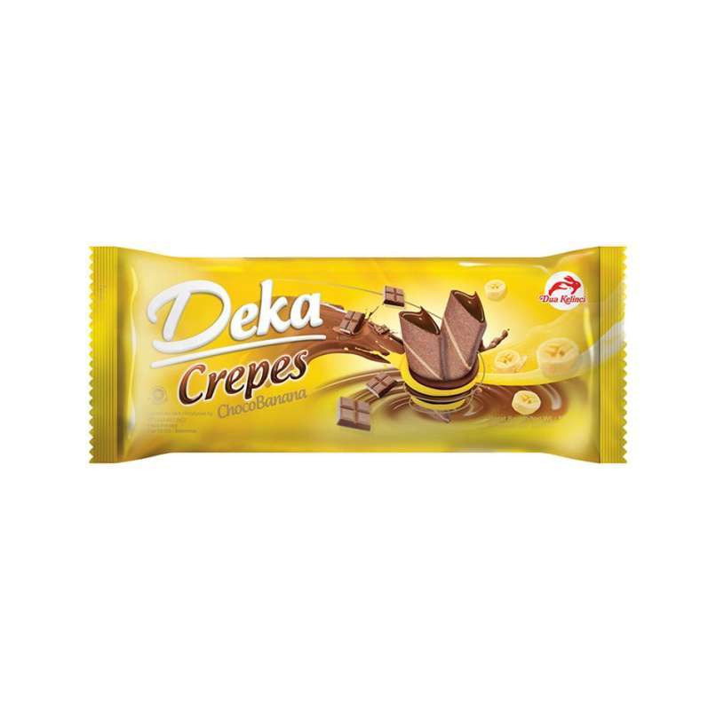 Jual Dua Kelinci Deka Crepes Choco Banana Wafer [70 g] di Seller ...