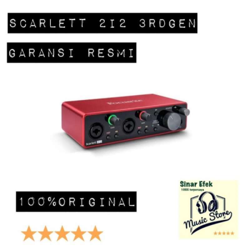 Promo Focusrite Scarlett 2I2 3Rd Gen Generation 3G G3 Usb Audio ...