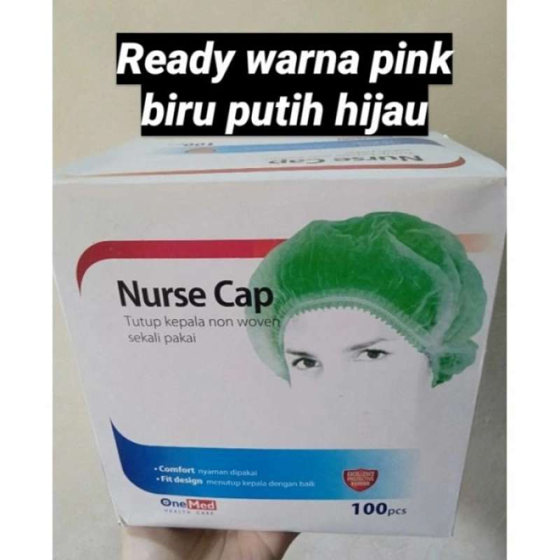 Promo Nursecap Onemed Penutup Kepala Operasi Ojol Pink Biru Hijau ...