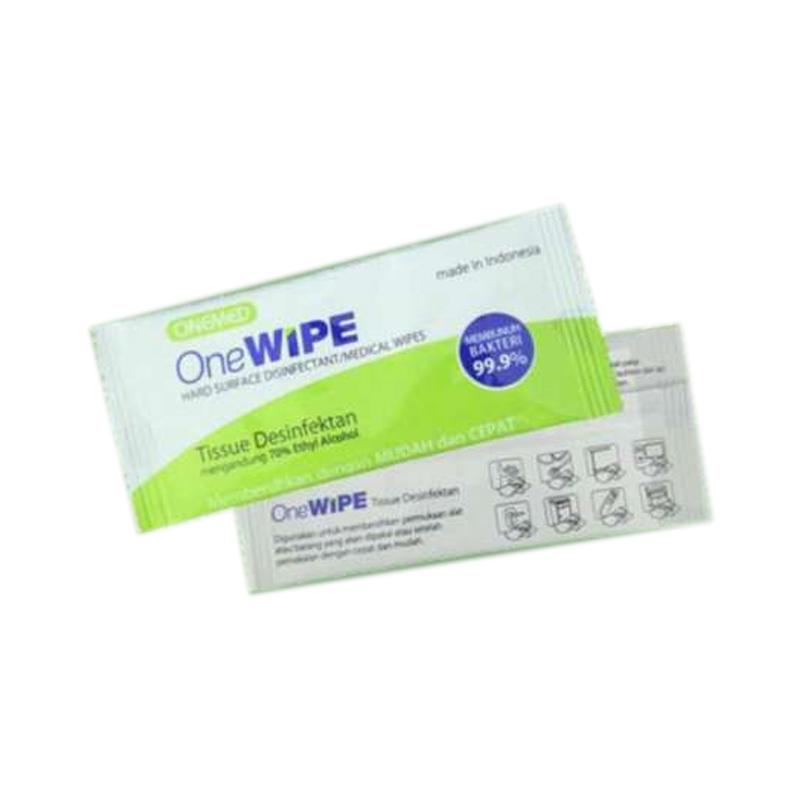 Promo Onemed OneWIPE Hand Surface Disinfectant Medical Wipes [1 pcs ...