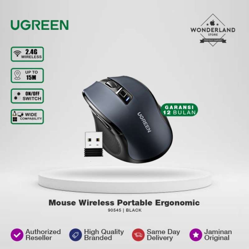 Jual Ugreen Mouse Wireless Bluetooth&USB MiniReceiver 2.4Ghz 4000dpi ...