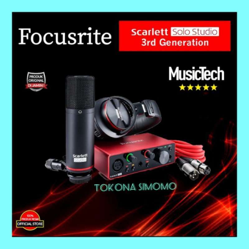 Promo Focusrite Scarlett Solo Studio 3Rd Gen / Gen 3 Diskon 14% di Seller Asad Store - Kota ...