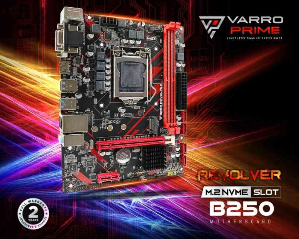 Promo Motherboard Gaming B250 REVOLVER VARRO SUPPORT NVME RESMI Promo ...