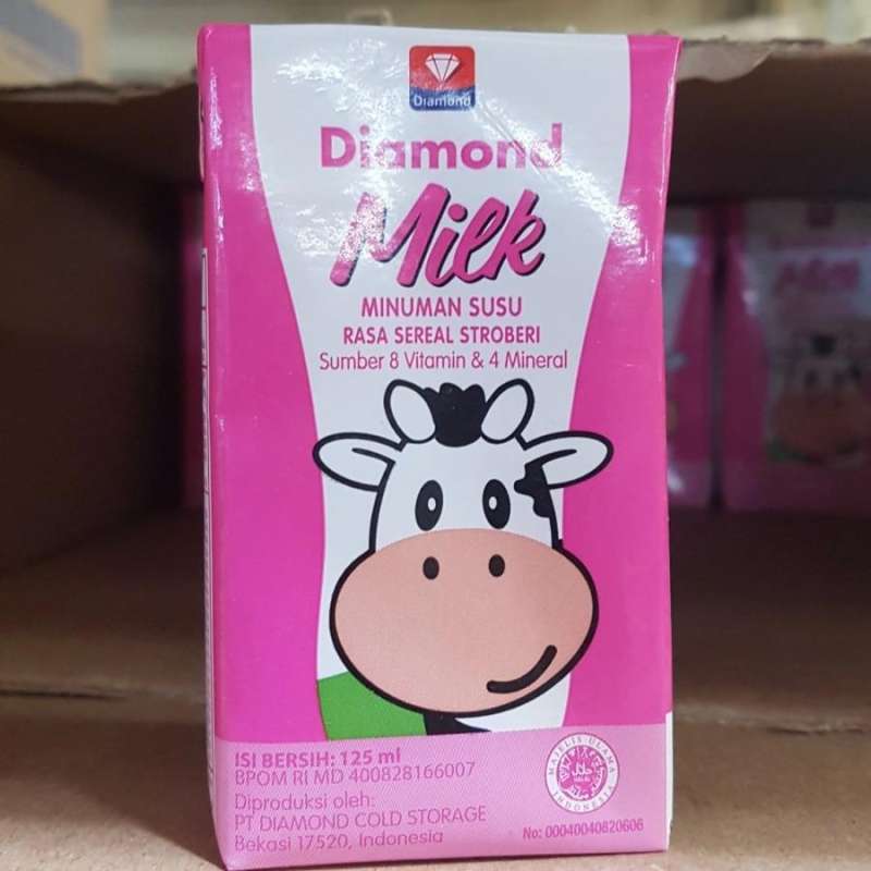 Jual Susu Diamond UHT 125ml X 40 Pcs Coklat Strawberry Kartonan | Diamon Mi di Seller Sollah ...