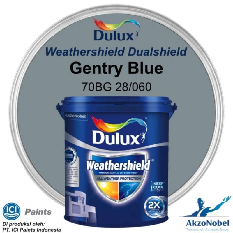Jual CAT DULUX WEATHERSHIELD 20 LT - GENTRY BLUE 70BG 28/060 di Seller ...