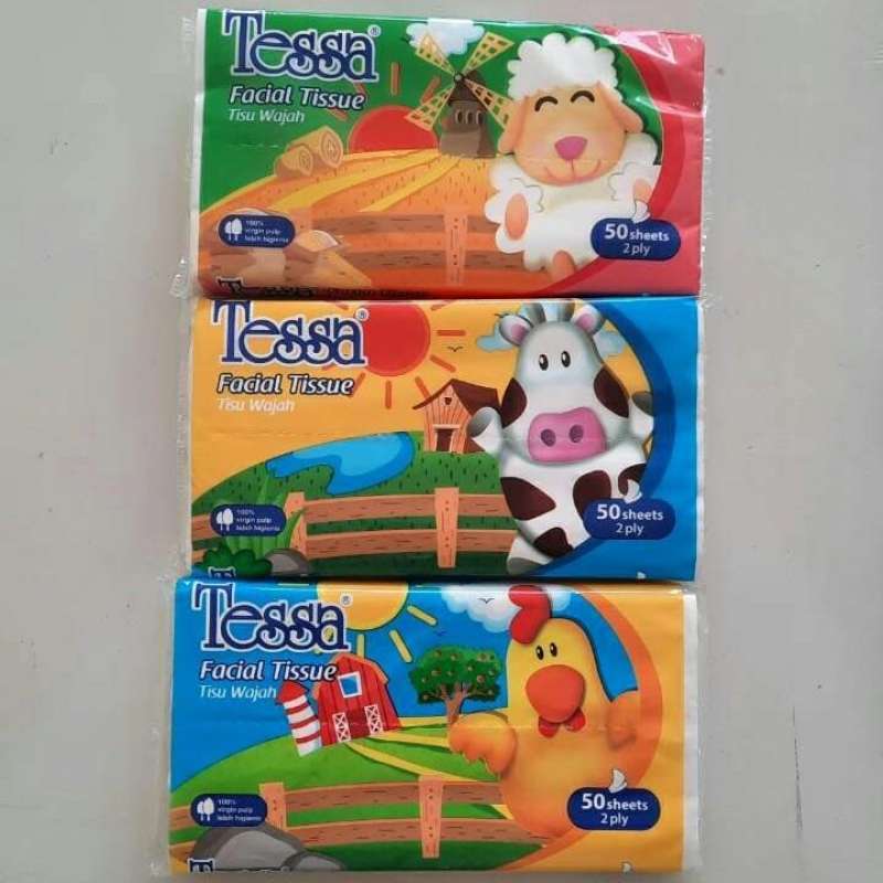 Jual Tissue Tisu Tessa 50 Sheet 2ply Travel Pack Facial Wajah di Seller ...