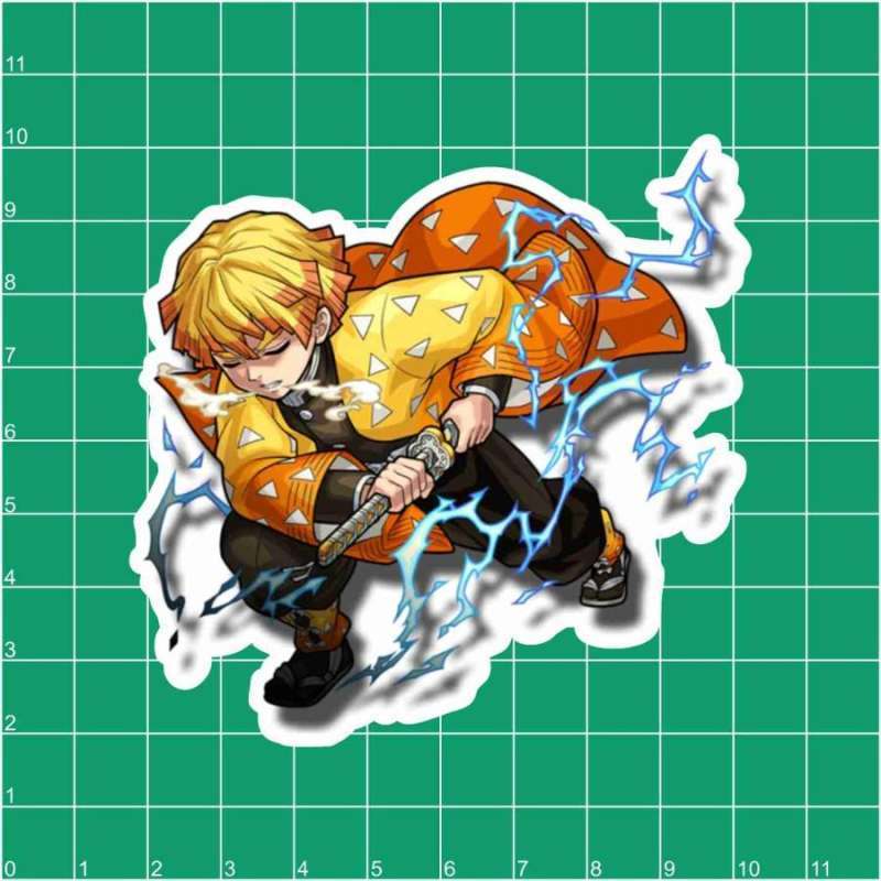 Jual Sticker - Stiker Kimetsu No Yaiba -Demon Slayer- Zenitsu Agatsuma ...