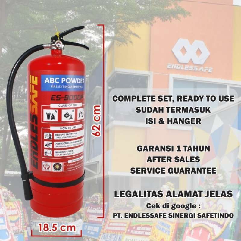 Jual Apar 9Kg Isi Abc Powder Komplit Set /Fire Extinguisher/ Tabung ...