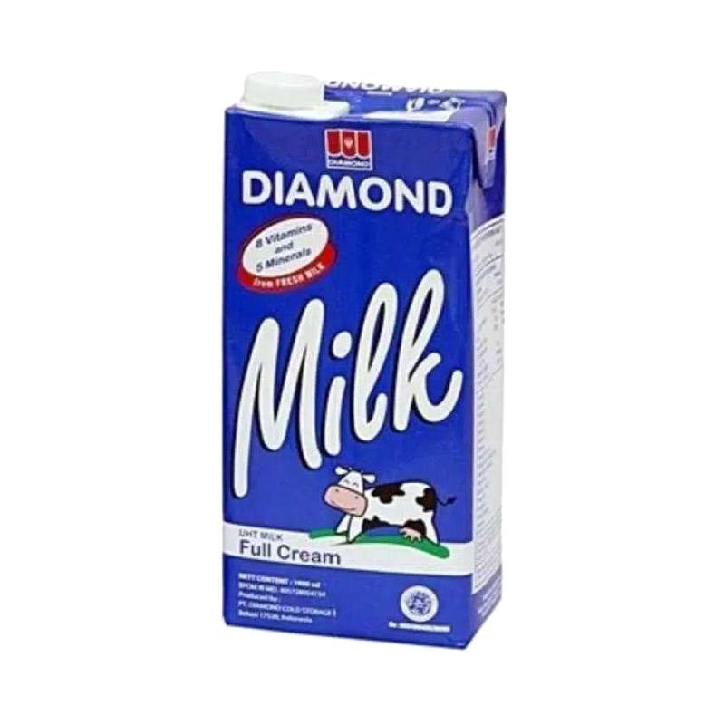 Jual Susu UHT Full Cream Diamond Milk Plain 1L 1000 ml 1 Liter 1000ml ...