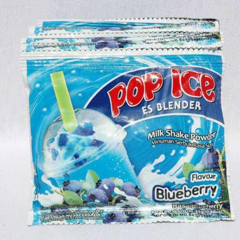 Jual Pop Ice Blueberry [25 Gr/ 250 Sachet/ Dus] Malang Di Seller ...