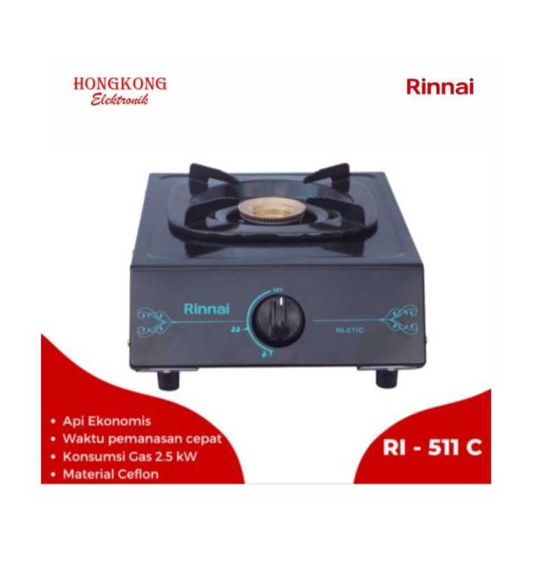 Jual Kompor Gas Rinnai Satu Tungku RI-511C RI511C RI 511 C di Seller ...