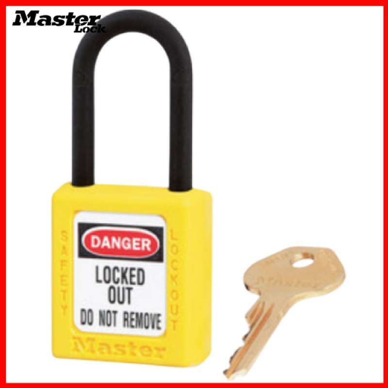 Jual Master Lock 406 YLW Thermoplastic Padlock Loto Gembok Safety ...