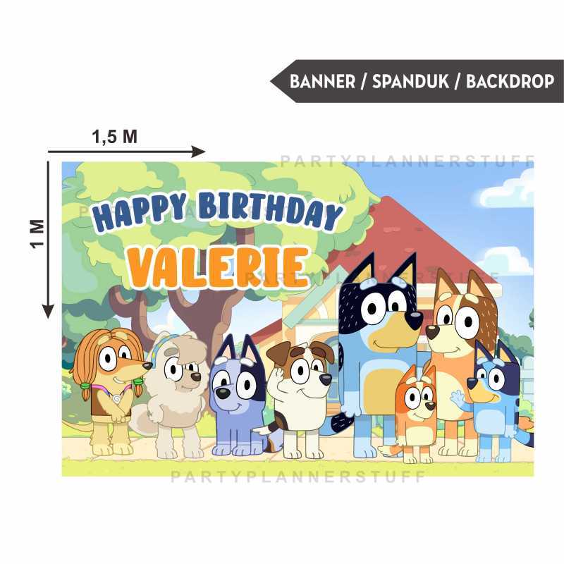 Jual Banner Ulang Tahun Tema Bluey / Spanduk Ultah Anak Tema Bluey ... Jual Banner Ulang Tahun Tema Bluey / Spanduk Ultah Anak Tema Bluey ...