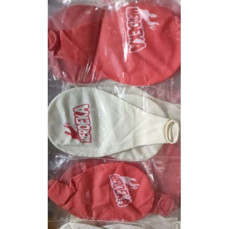 Jual BALON MERAH PUTIH BALON PESTA BALON ULANG TAHUN BALON LOMBA ISI 10 ...