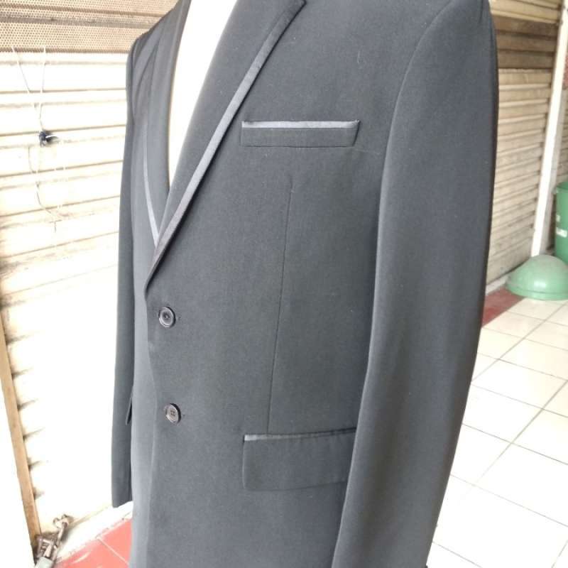 Jual Jas Hitam Pria Slim Fit Jas Wisuda Jas Nikah Jas Kantor Fashion ...